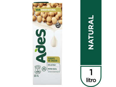Ades Sabor Manzana Soja & Jugo de Manzana - Libre de Gluten, 1 l / 33.8 ...