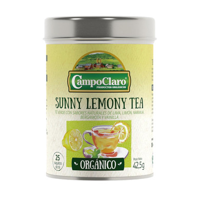 Campo Claro Sunny Lemony Tea Organic Green Tea with Natural Lime Lemon ...