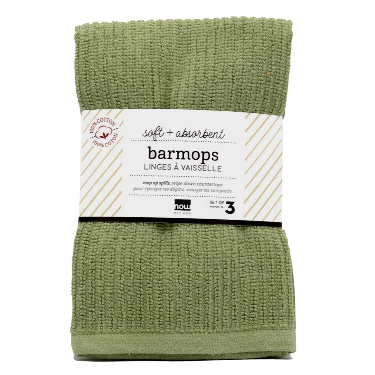 Now Designs Bar Mop Towels White Lg | Because You Cook