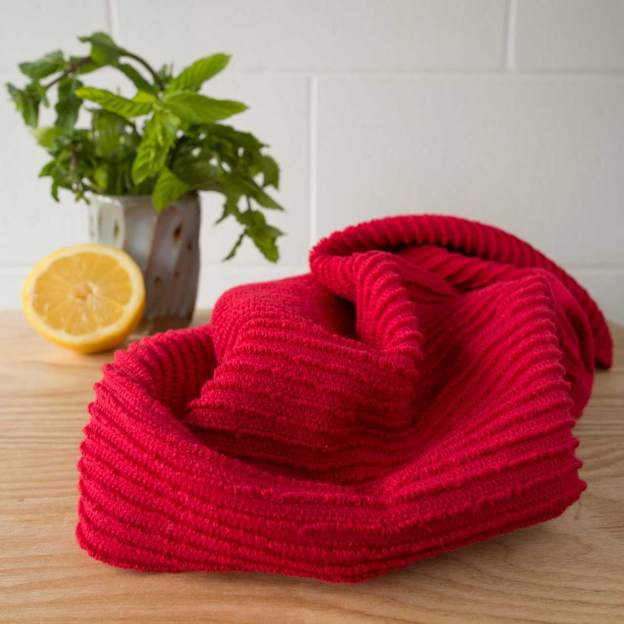 Now Designs Ripple Red Dish Towel | Because You Cook