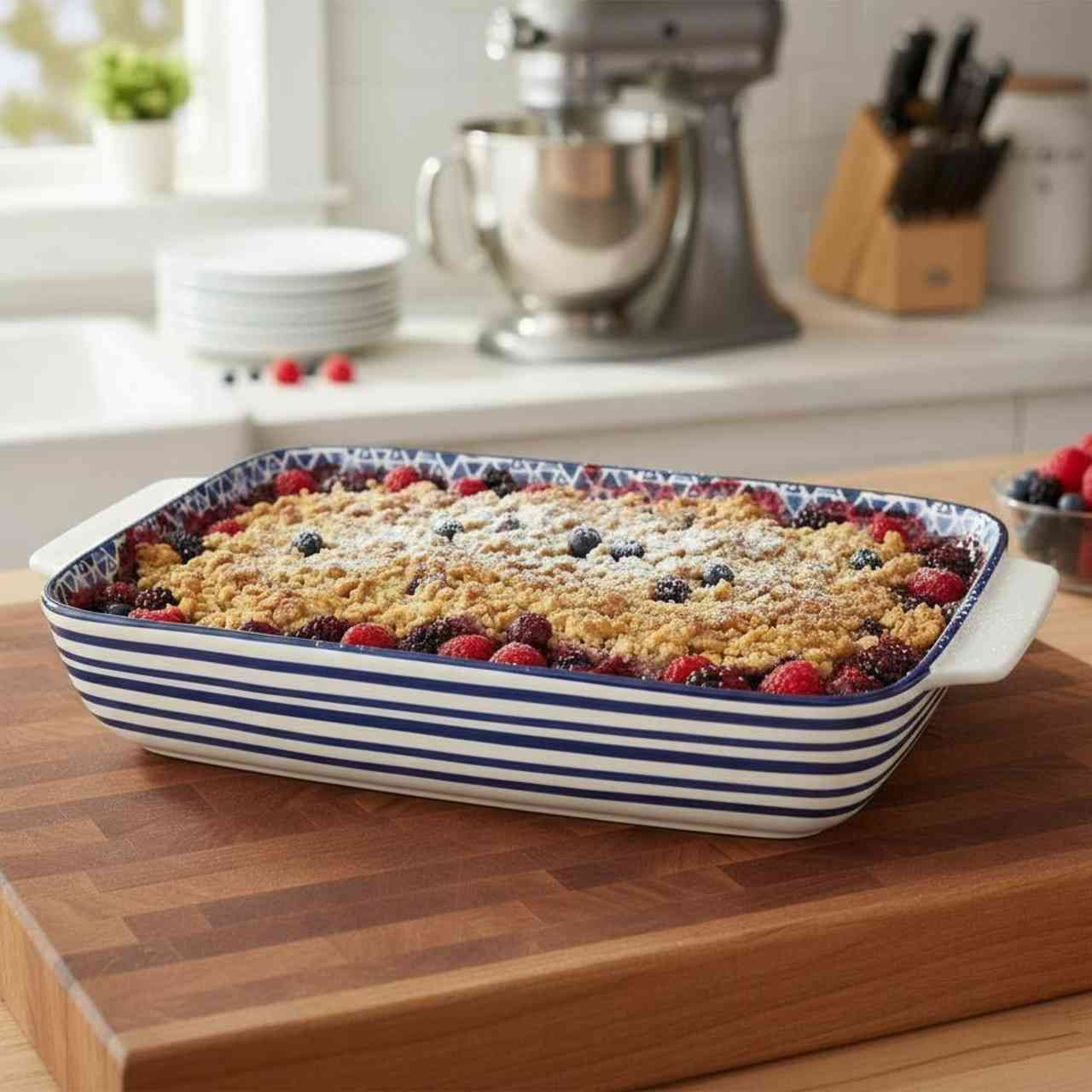 Now Designs Indigo Triangles 9x13 Baking Dish | BYC