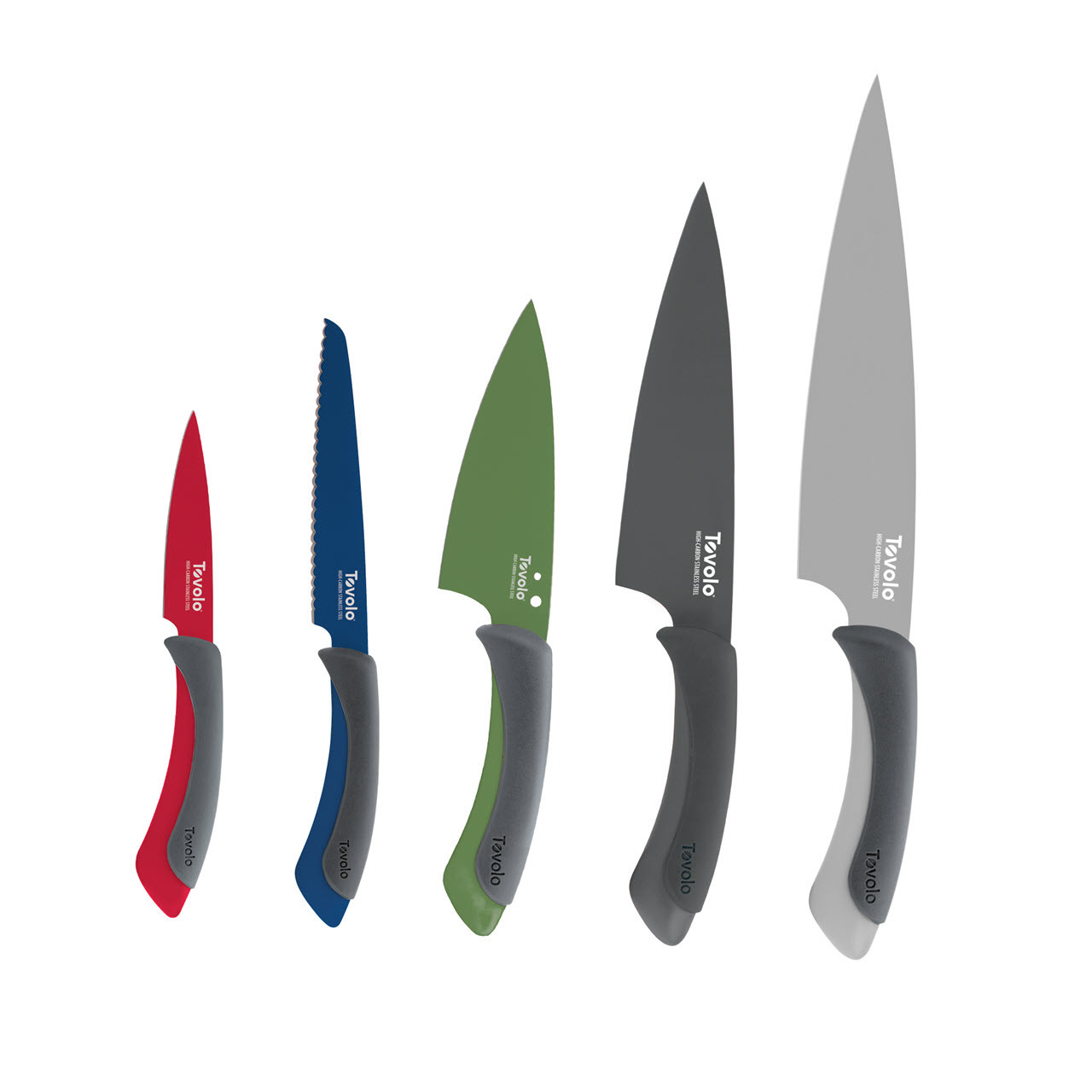 Tovolo Comfort Grip Kitchen Knife Set | Because You Cook