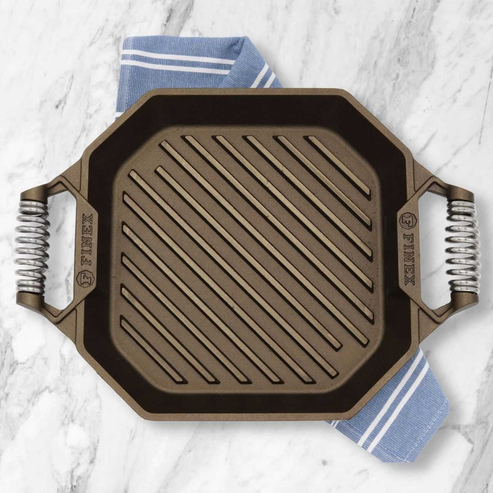 FINEX 12-Inch Cast Iron Grill Pan| Because You Cook