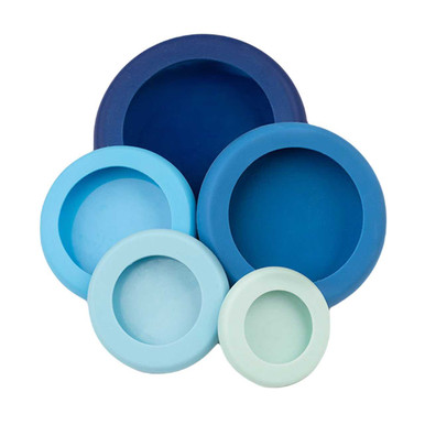 Food Huggers Set of 5 Ice Blue | Because You Cook