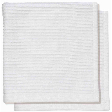 Now Designs Ripple White Cotton Dish Cloths | BYC