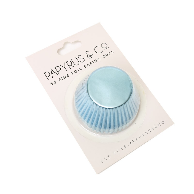 Pastel Blue Baking Cups 50 Pack - Padstow Food Service Distributors