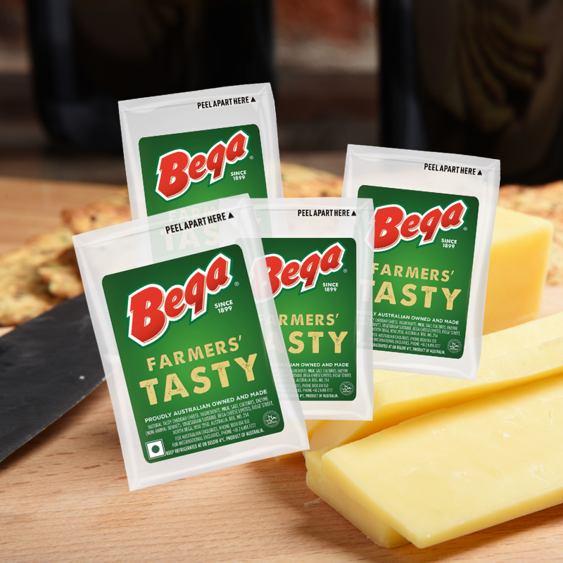 Bega Tasty Cheese Portions 100 Pack | Individually Wrapped