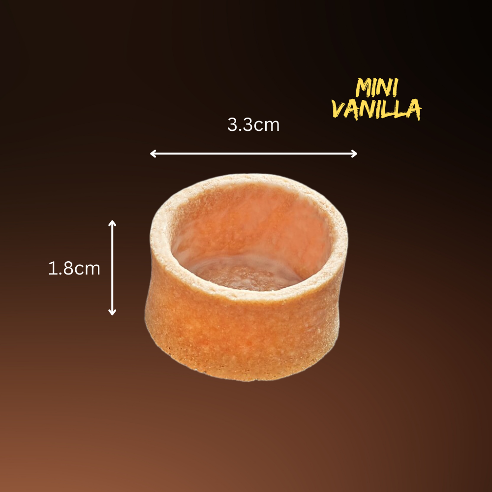 Vanilla Mini Tart Shells Round 3.3cm 42 Pack - Padstow Food Service ...