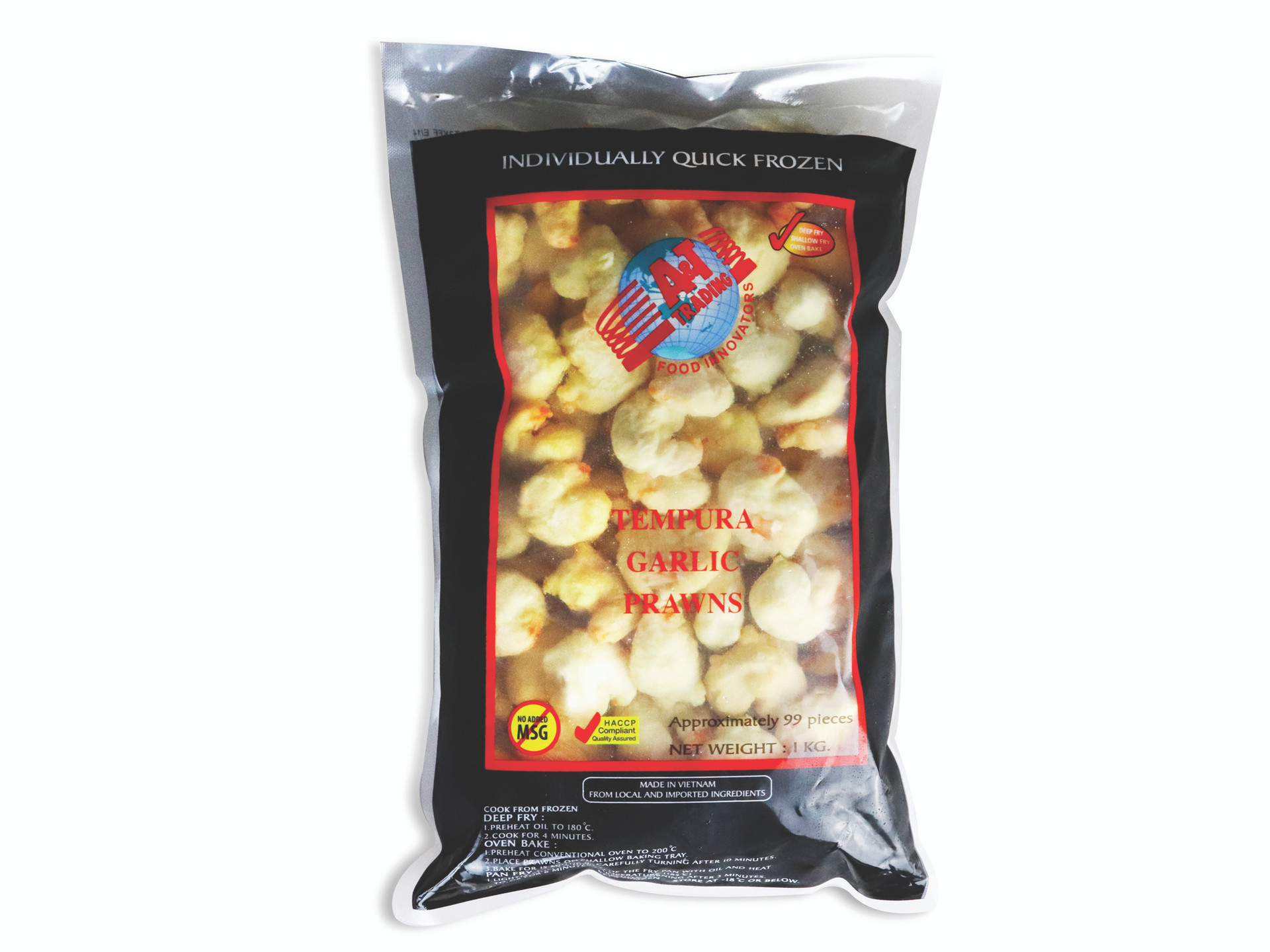 Aandt Tempura Garlic Prawns 1kg
