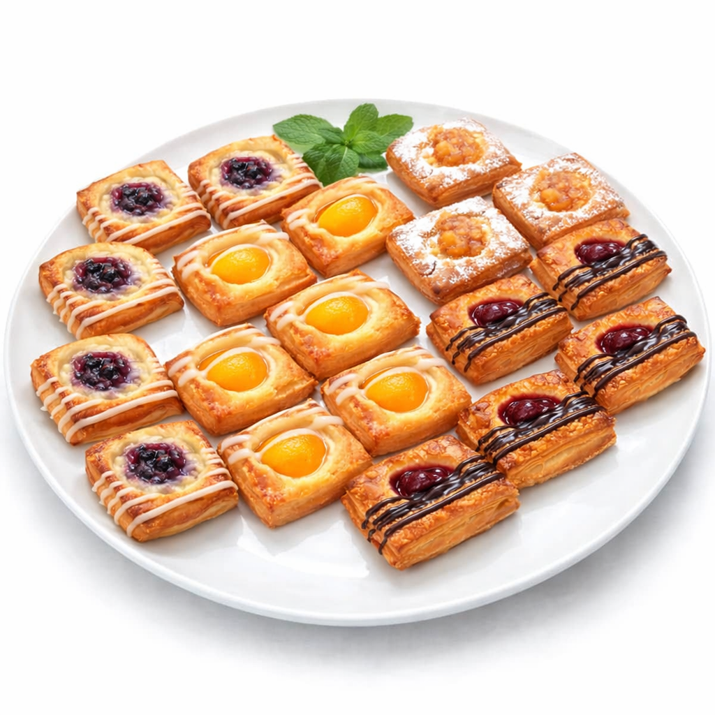 Delicious Slab Danish and Mini Mixed Danish