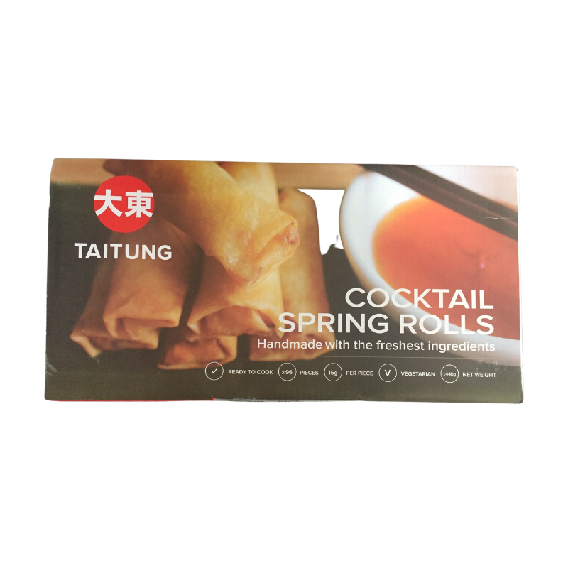 Hand Made Vegetarian Cocktail Spring Rolls 96 Pack
