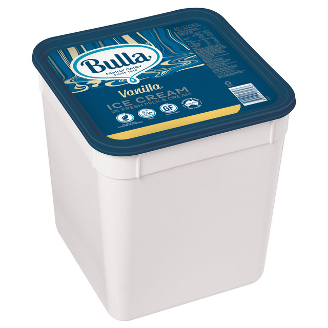 Bulla Vanilla Ice Cream 10 Litre | Padstow Food Service
