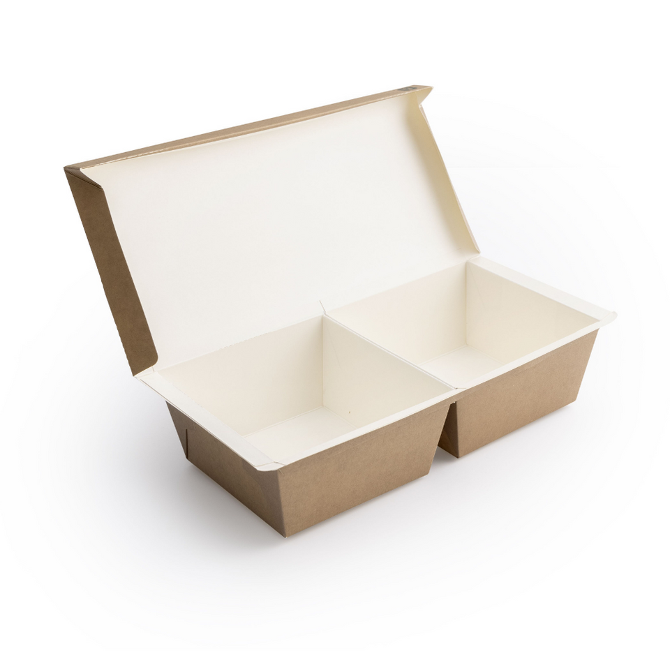NeverLeak Dual Compartment Food Containers 55 Pack - Padstow Food ...