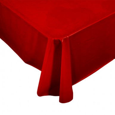 Tablecloth Red Rectangle Plastic - Padstow Food Service Distributors