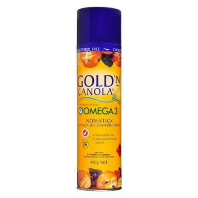 Gold'n Canola Non Stick Oil Cooking Spray 450g - Padstow Food Service ...