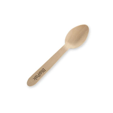 Biopak Coated Wooden Teaspoons 100 Pack - Padstow Food Service Distributors