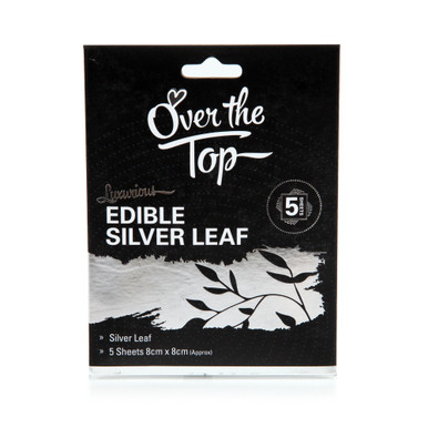 Edible Silver Leaf 5 Sheets | Over The Top