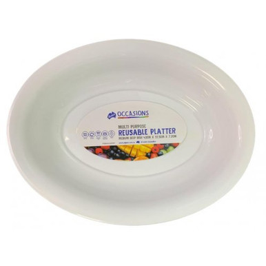 Medium Oval Reusable Deep Dish Bowl Platter