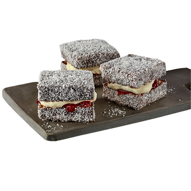 Fresh Lamingtons With Jam & Cream - Padstow Food Service Distributors