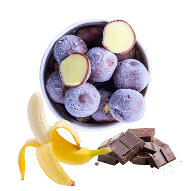 Mini Melts Big Banana Choc Ice Cream Balls 2.4kg - Padstow Food Service ...