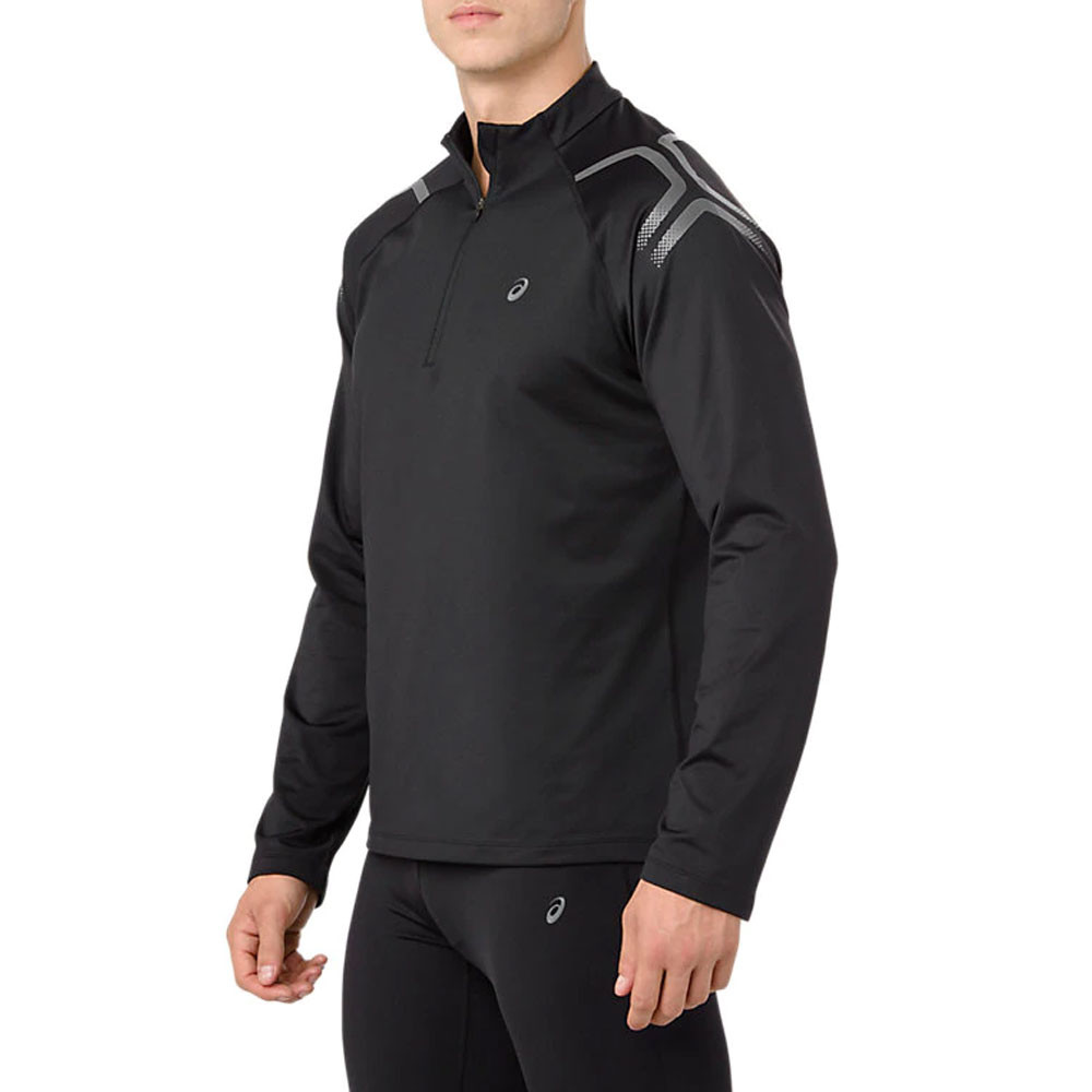 Asics Icon Winter Long Sleeve Half Zip Running Top | SportsShoes.com