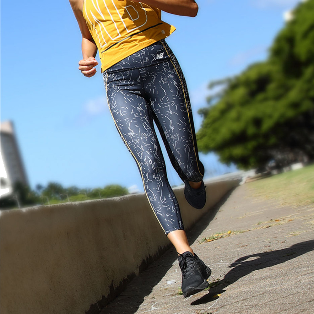 New Balance Printed Fast Flight 7/8 Women's Tights | SportsShoes.com