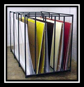 Horizontal Substrate Storage Rack - Sign Shop Storage System from ...