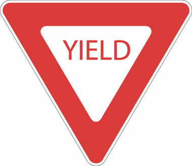 Sign-Yield Sign for streetpole