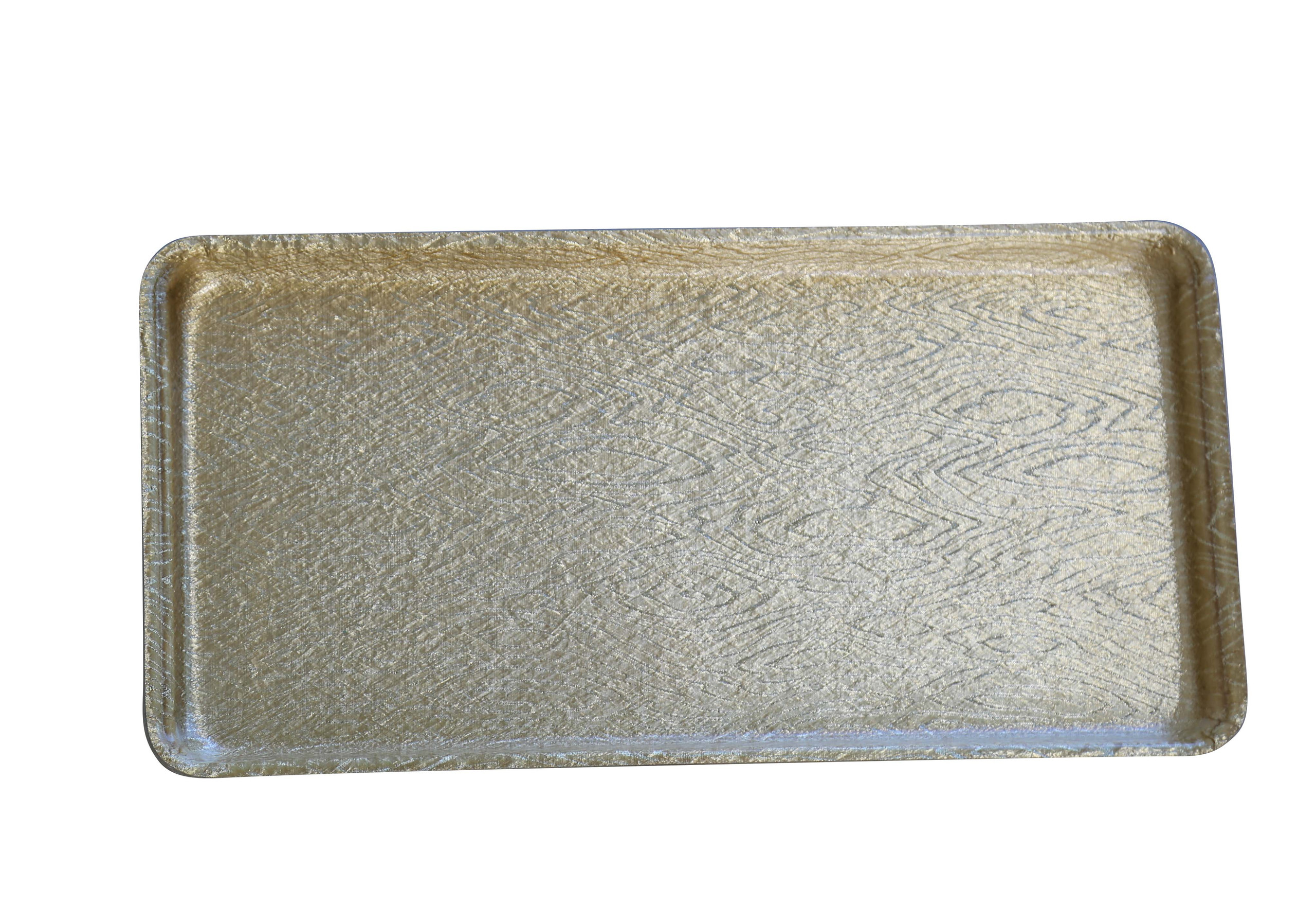 Fiberglass Tray in Gold/Black Swirl Pattern (various sizes) - Hip Haven