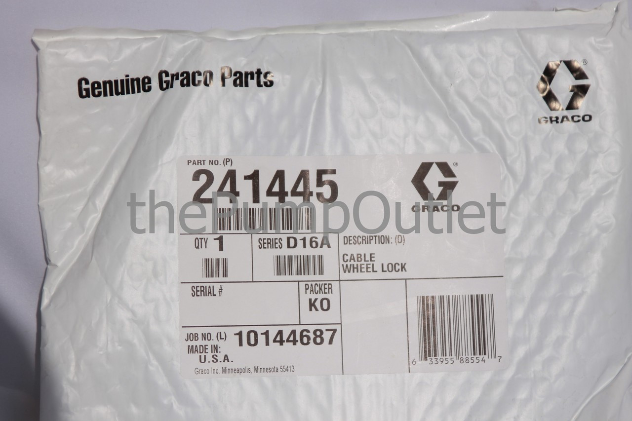Graco 241445 241-445 Wheel Lock Cable *OEM* for LineLazer Series ...
