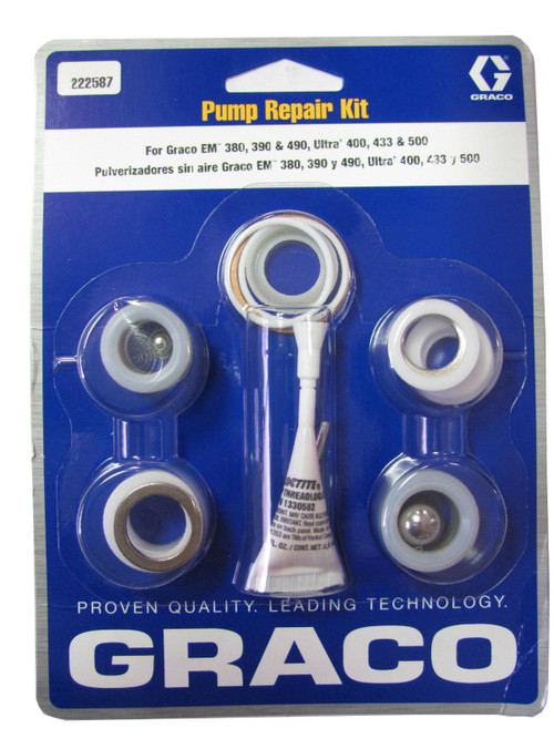 GRACO PACKING KIT 222587 FOR ULTRA 400 433 500 EM 380 390 490 *OEM* 222 ...