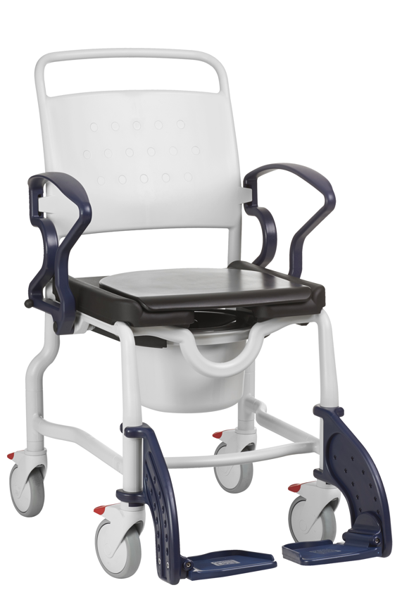 700 Pound Shower Chair - Rolling Shower Commode Chair