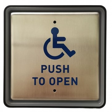 Square Push Plate With 900 MHz Transmitter - CareProdx