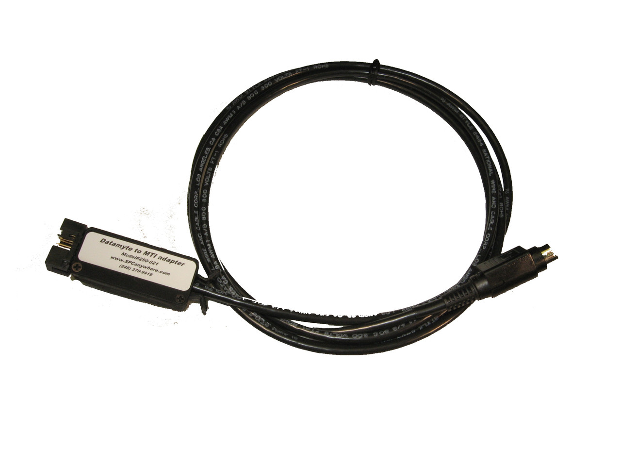 Mitutoyo Digimatic to 8-pin ASI DataMyte Adapter; six foot length