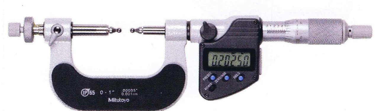 Mitutoyo 324-351-30 Gear Tooth Micrometer with SPC Data Output