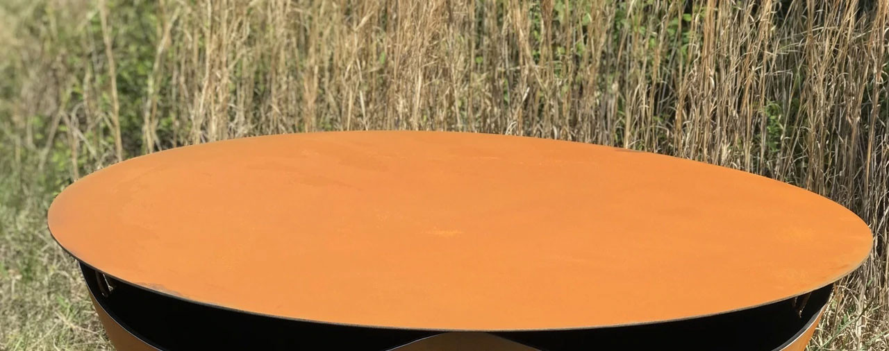 Fire Pit Art Asia 48" Low Flat Oriental Style - AS 48 - The Fire Pit Store