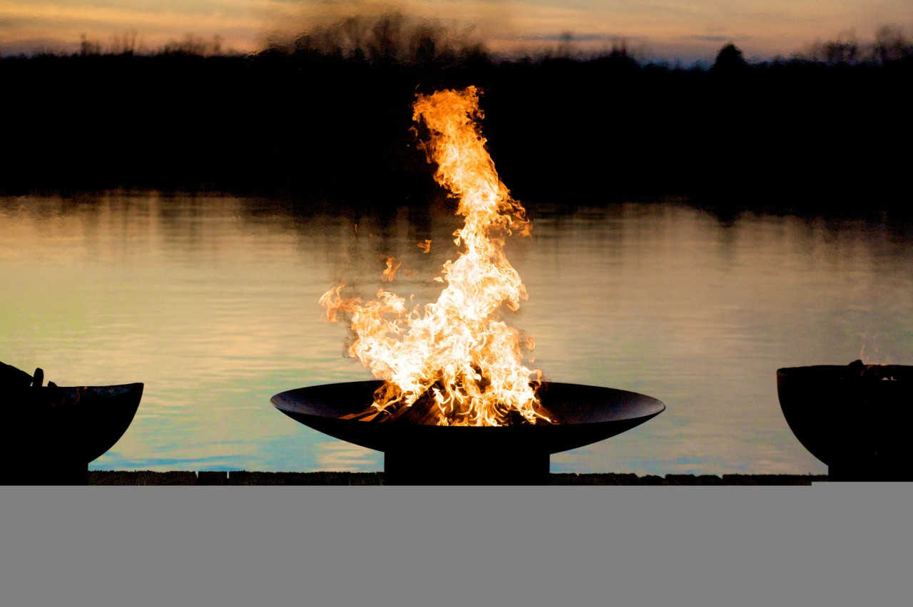 Fire Pit Art Asia 48" Low Flat Oriental Style - AS 48 - The Fire Pit Store