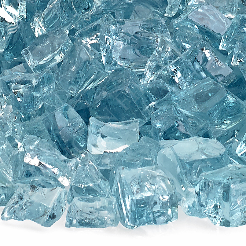 1/2" Azuria Reflecting Premium Fire Glass - The Fire Pit Store