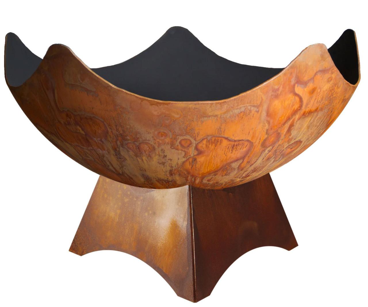 Ohio Flame Stellar Artisan Bowl 41" Diameter Fire Pit Hollow Base ...