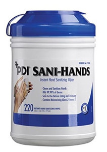 PDI Sani-Hands P15984 Sani-Hands Instant Hand Sanitizing Wipes, Large ...