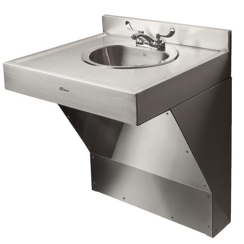 Metcraft 6111-BAR Single Station Bariatric Lavatory Counter