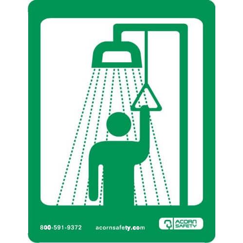Acorn S0000-SGN2 Safety Equipment Sign For Safety Shower