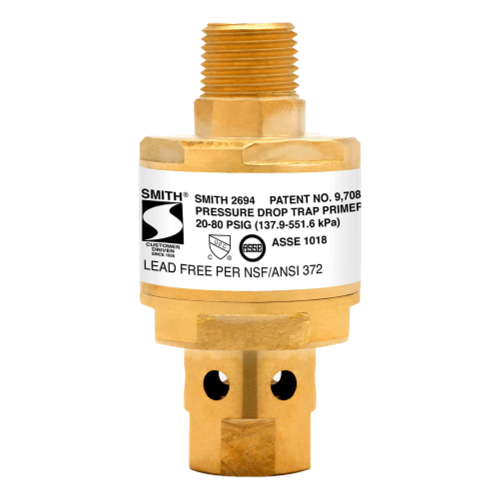 JAY R. SMITH 2694 Trap-Defender Pressure Drop Automatic Trap Primer ...