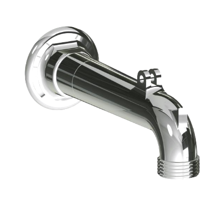 Chicago Faucets 782-001KJKCP 5-3/4" Rigid Spout With Wall Flange & Pail ...