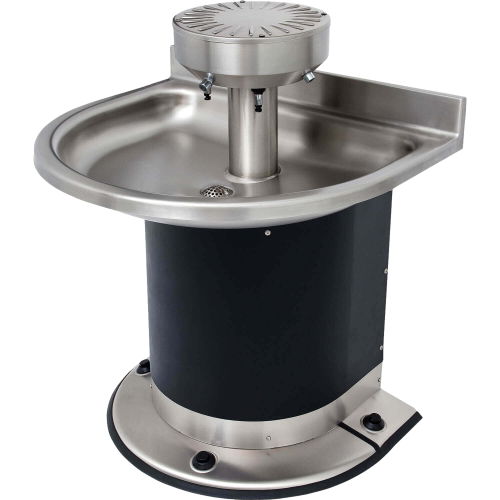 Acorn 3543-0001 Three Station Semi-Circular Wash Fountain Foot Operated ...