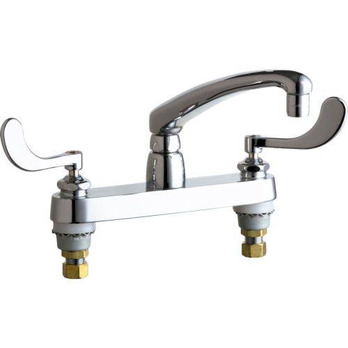 Chicago Faucets 1100-E35-317ABCP Deck-Mounted Sink Faucet