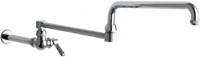 Chicago Faucets 334-DJ24ABCP Wall-Mount Wok Filler