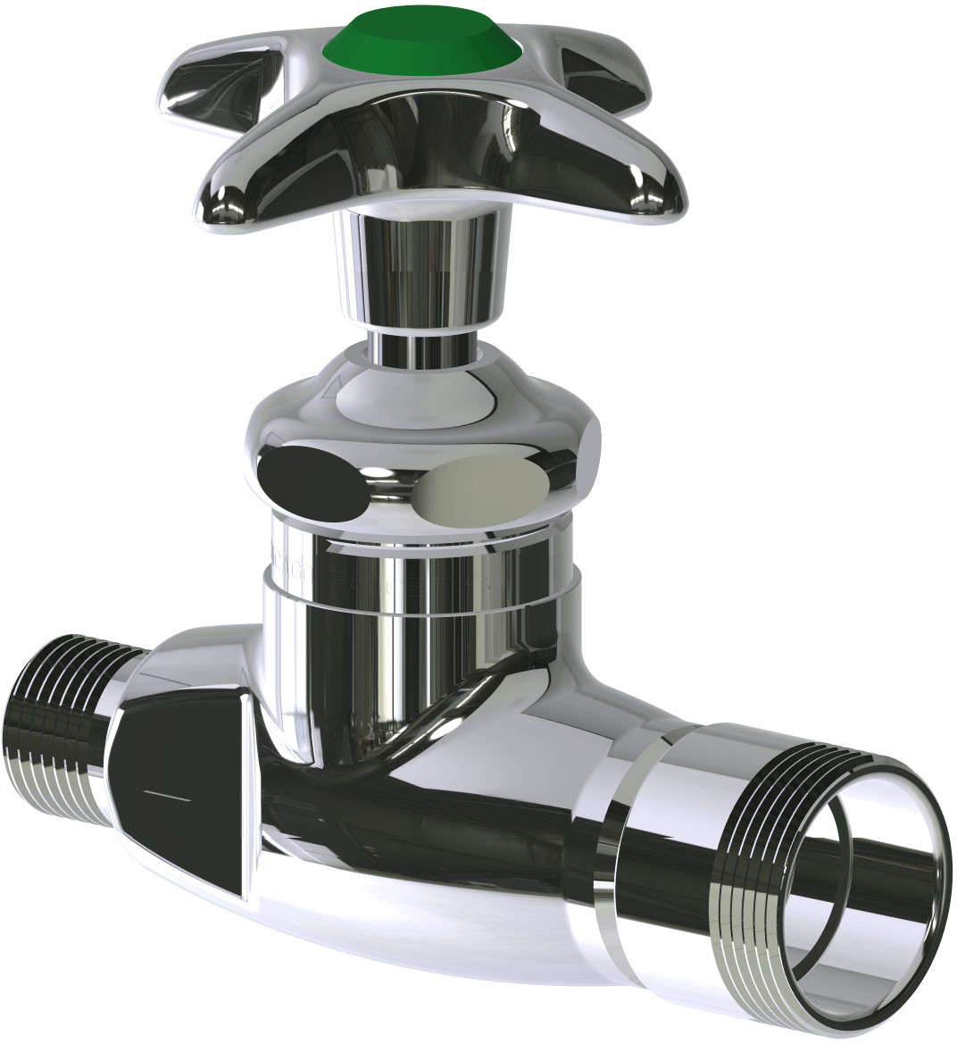 Chicago Faucets 937-225-5CP Straight Laboratory Water Valve
