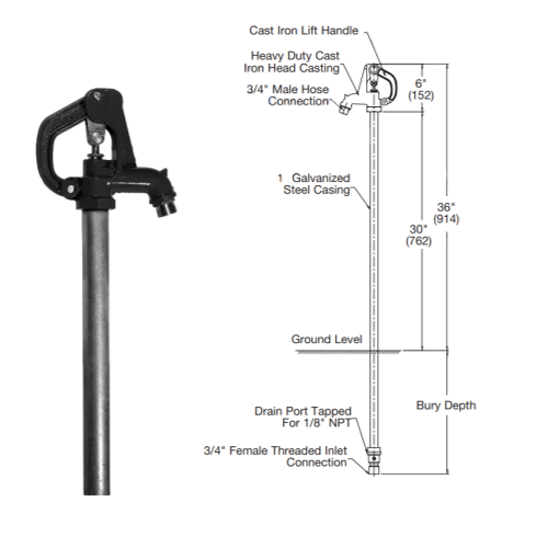 Watts HY-800-1 Non-Freeze Yard Hydrant - Buy Today
