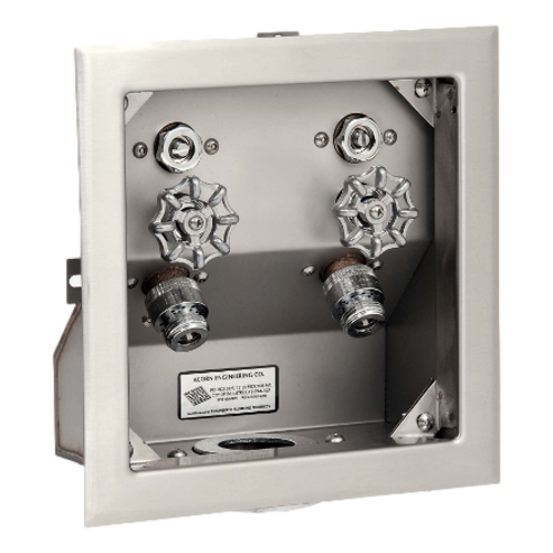 Acorn 8186-SSLF Stainless Steel Hose Box with Waste Outlet